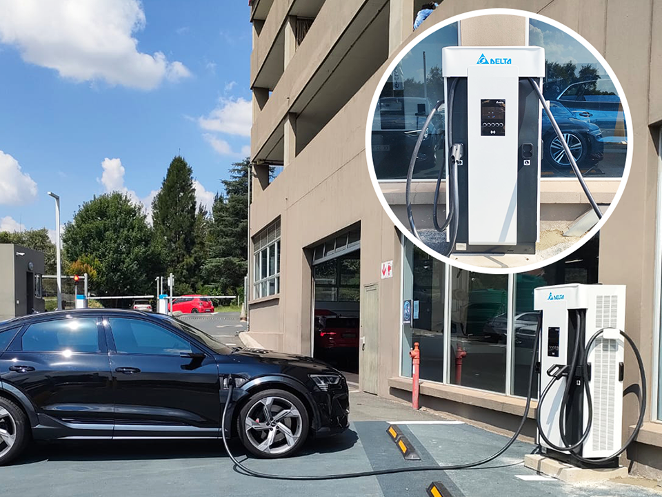 Power up at the EV charging station that we supplied at Audi Rivonia ...