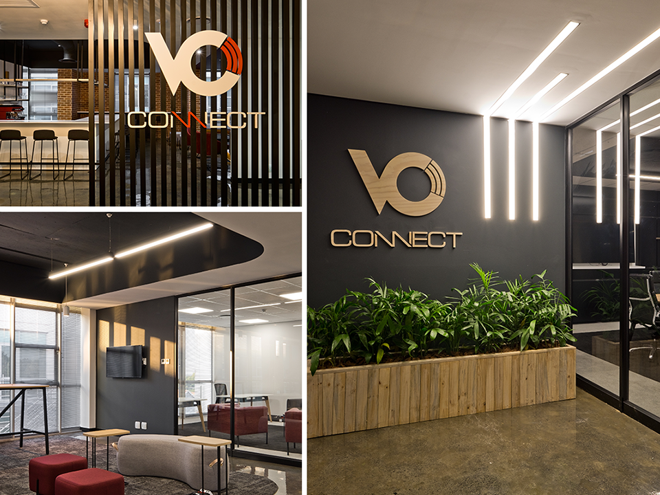 We supplied lighting to transform VO Connect's Johannesburg office ...