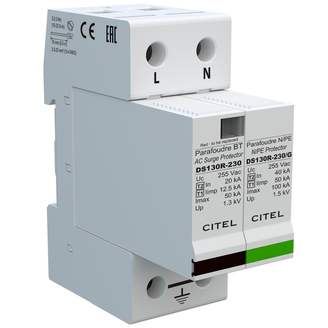 Citel DS132RS-230/G SPD, type 1 2, AC, 230VAC