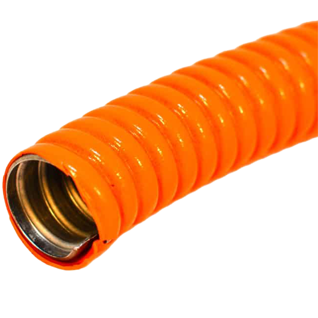Flexkabel Conduit, flexible, M25, orange, PVC coated, galv, 21mm