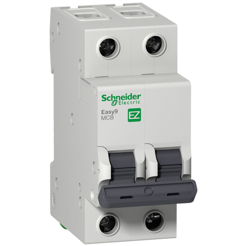 Schneider Mini circuit breaker, C-curve, 2-pole, 6A